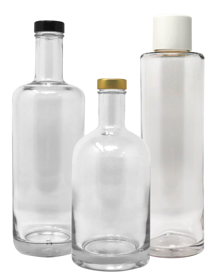 Screw Top 750ml Branded Glass Bottles