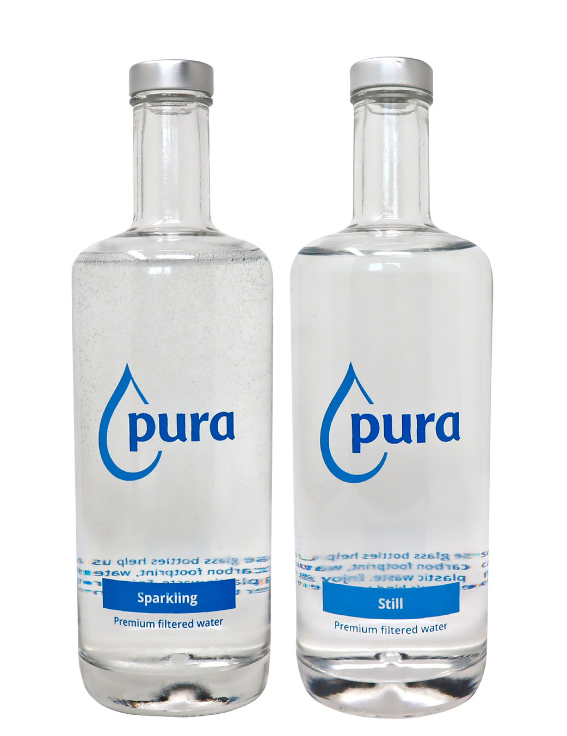 Screw Top PuraServe Glass Bottles