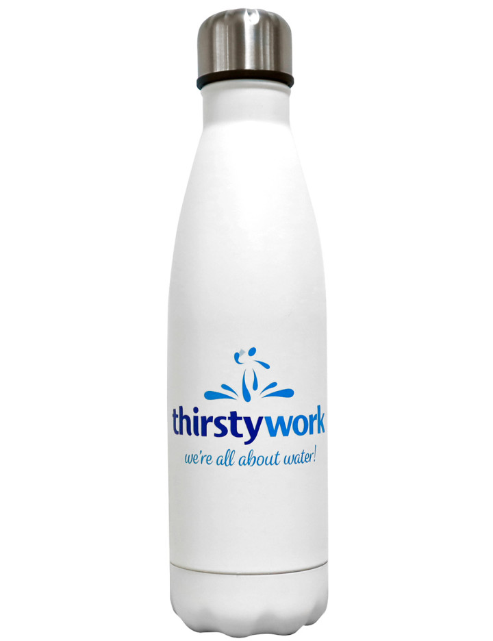 Stainless Steel Refillable Drinks Bottle | Thirsty Work