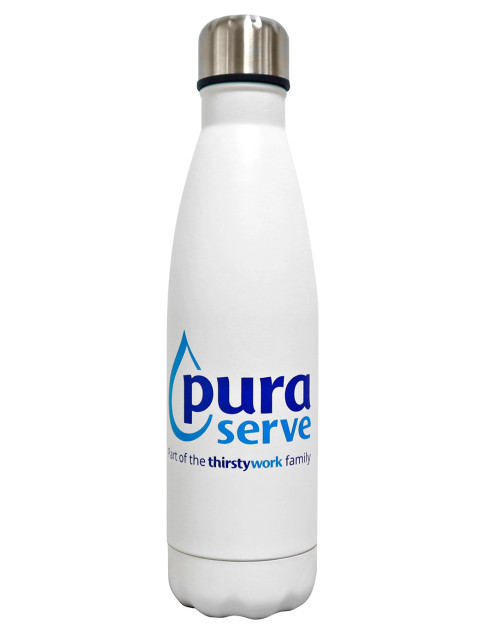 PuraServe Stainless Steel Refillable Drinks Bottle | Thirsty Work